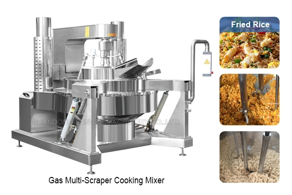 Large Capacity Commercial Fried Rice Cooking Mixer Machine – longze machine